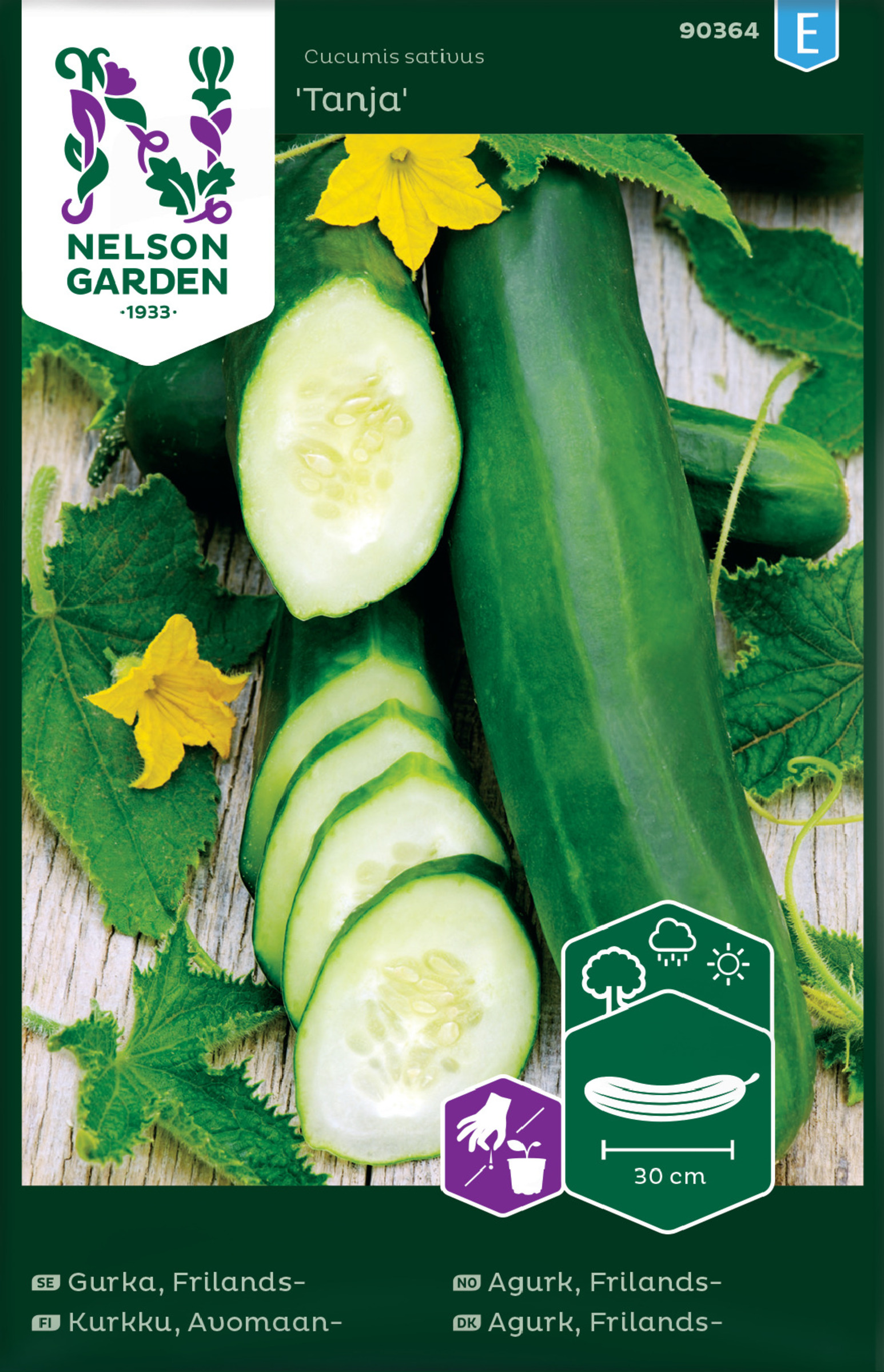 Avomaankurkku 'Tanja' siemen, Nelson Garden Cucumis sativus ...
